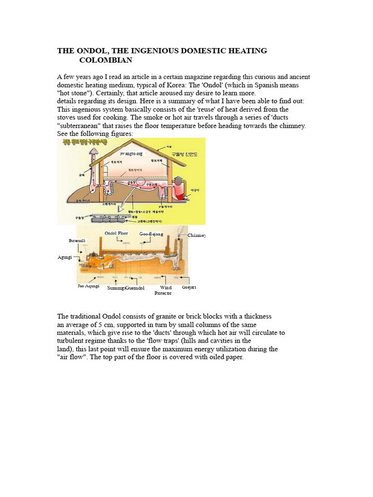 Ondol: Korean Underfloor Heating System | PDF | Building Engineering ...