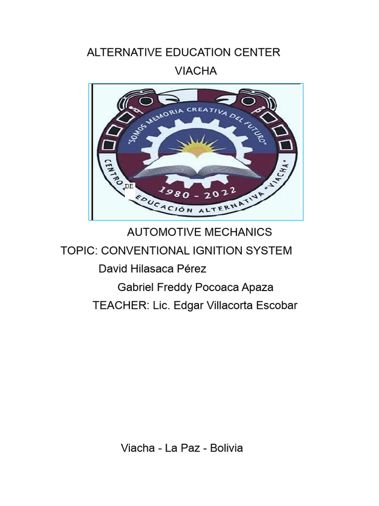 Ignition System Project | PDF | Inductor | Transformer