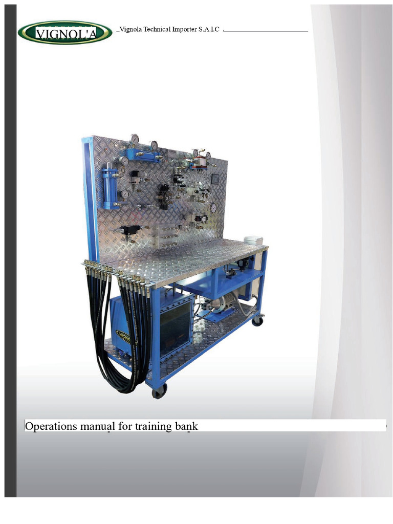 Hydraulic Training Bank Manual | PDF | Valve | Pump