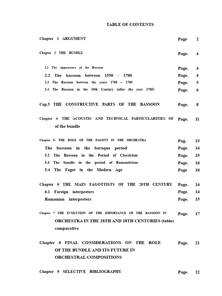 The Role and Evolution of The Bassoon in Universal Music FINAL | PDF ...