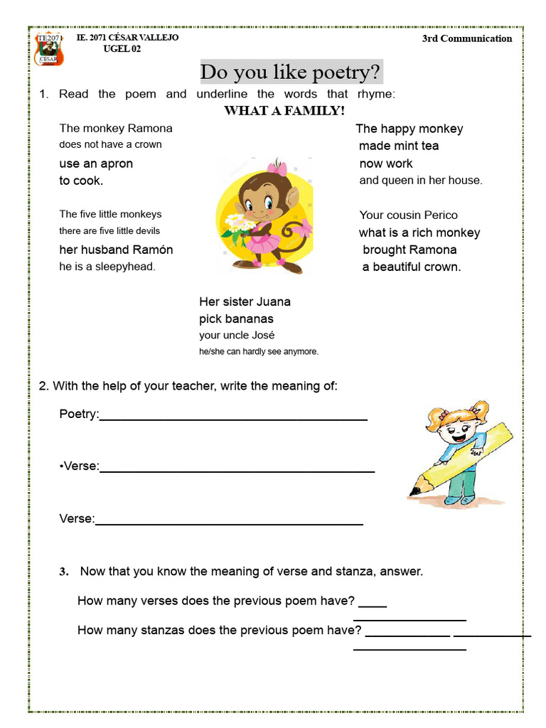 Application Sheet - We Read A Poem - Communication | PDF | Poetry | Foods