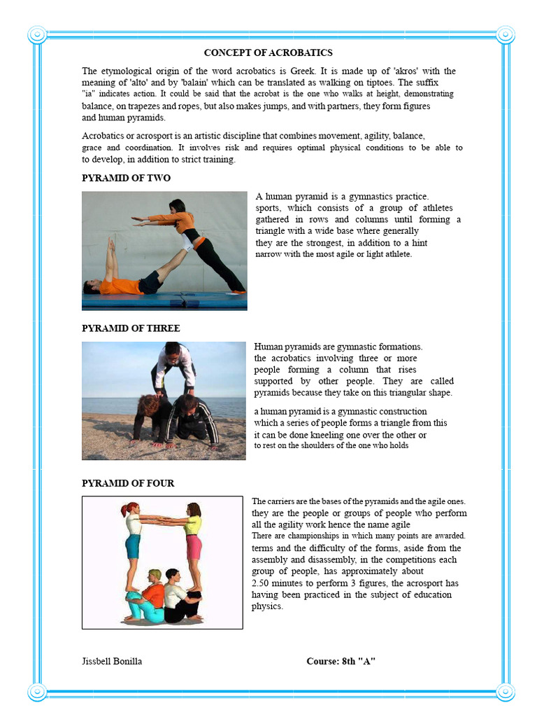 Understanding Acrobatics and Human Pyramids | PDF | Gymnastics