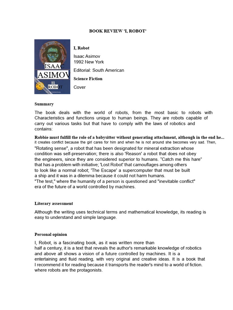 I Robot | PDF