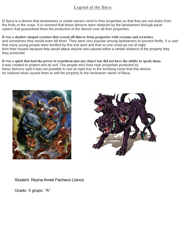Legend of El Baca | PDF
