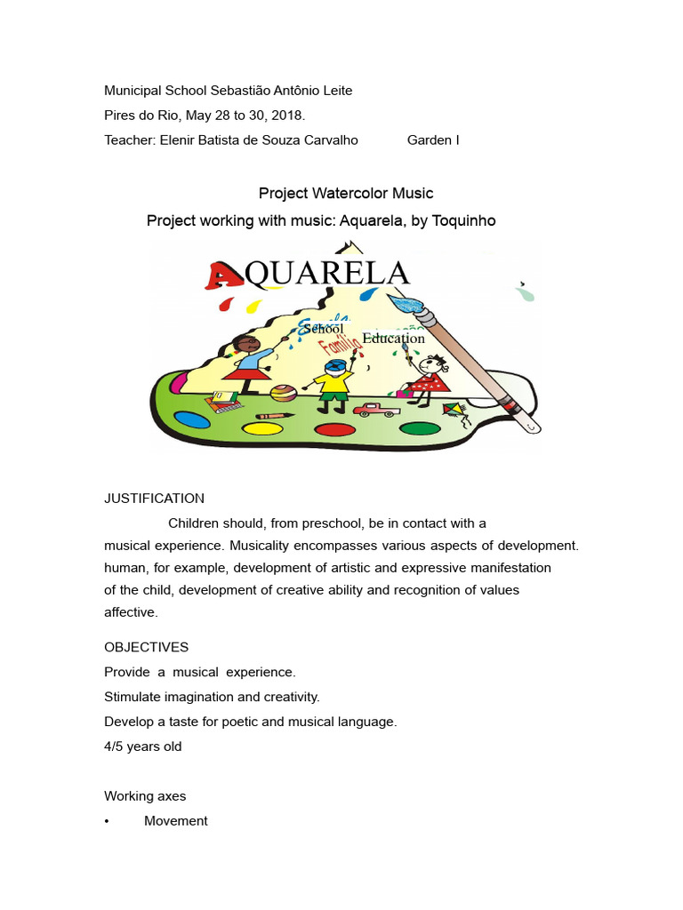 WATERCOLOR | PDF | Learning | Liberal Arts Education
