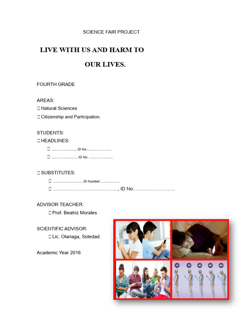Science Fair Project | PDF | Adolescence | Diseases And Disorders