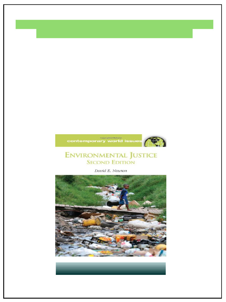 Environmental Justice Contemporary World Issues 2nd Edition David E ...