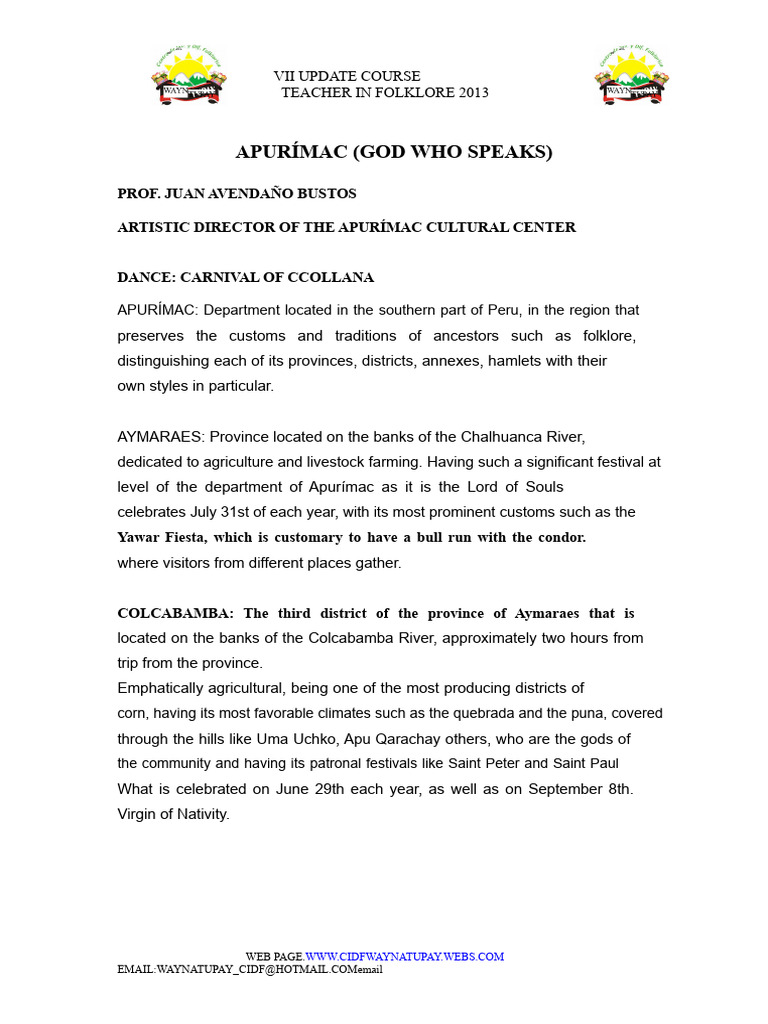 Ccollana Carnival | PDF | Carnival