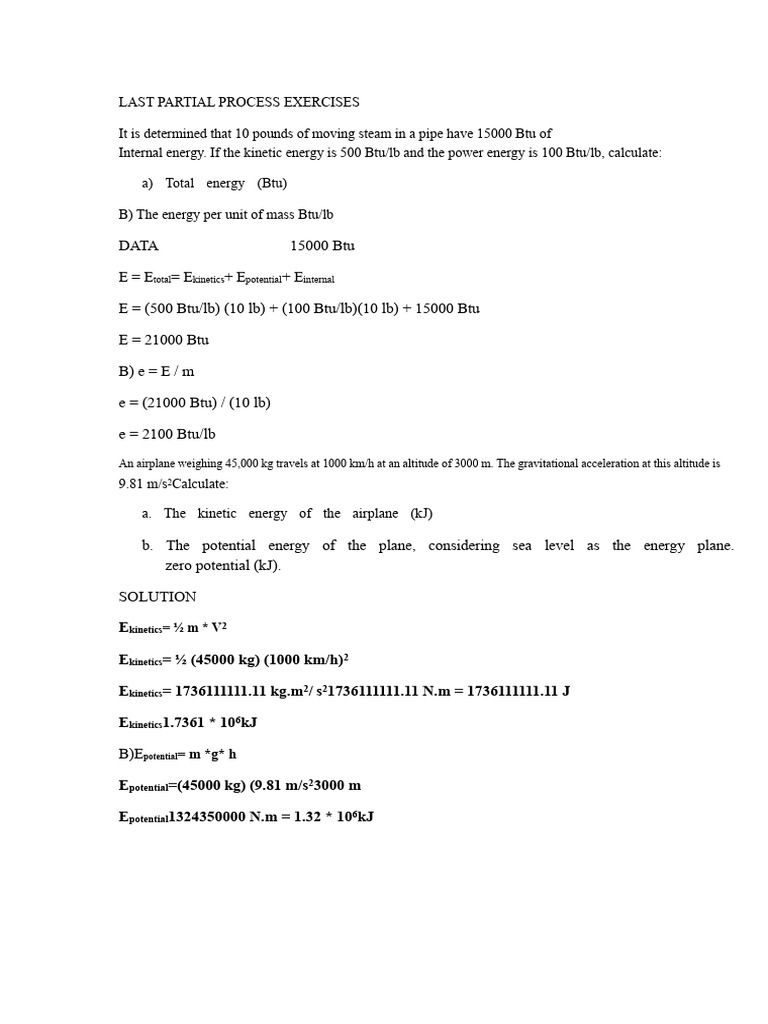 Energy Calculations for Mechanical Systems | PDF | Heat Transfer ...