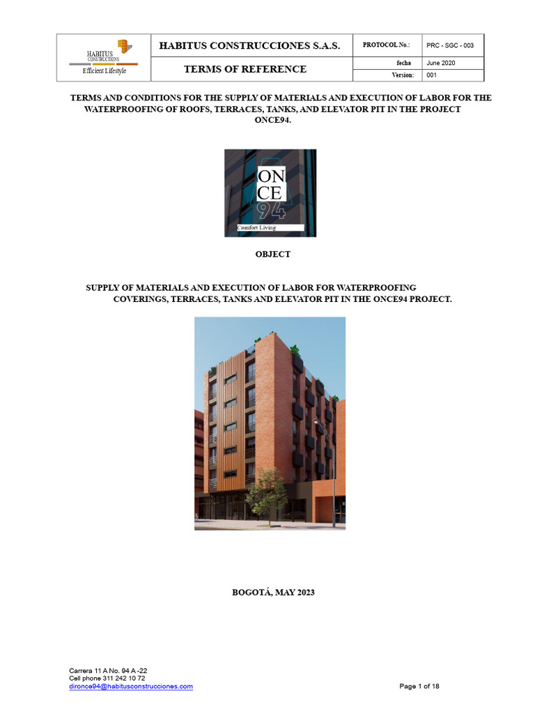 Waterproofing Sheet | PDF | Concrete | Specification (Technical Standard)