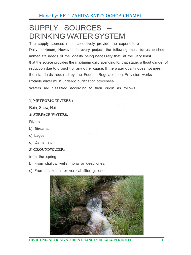 Understanding Water Supply Sources | PDF | Aquifer | Groundwater