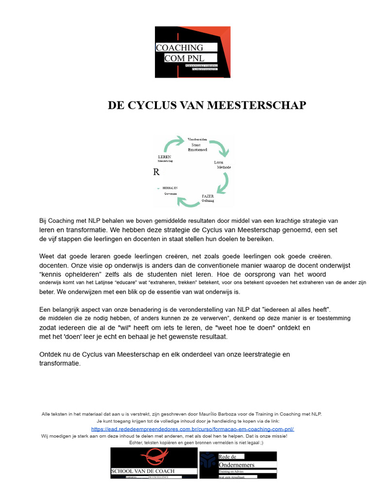 9 Cyclus Van Meesterschap 1 | PDF