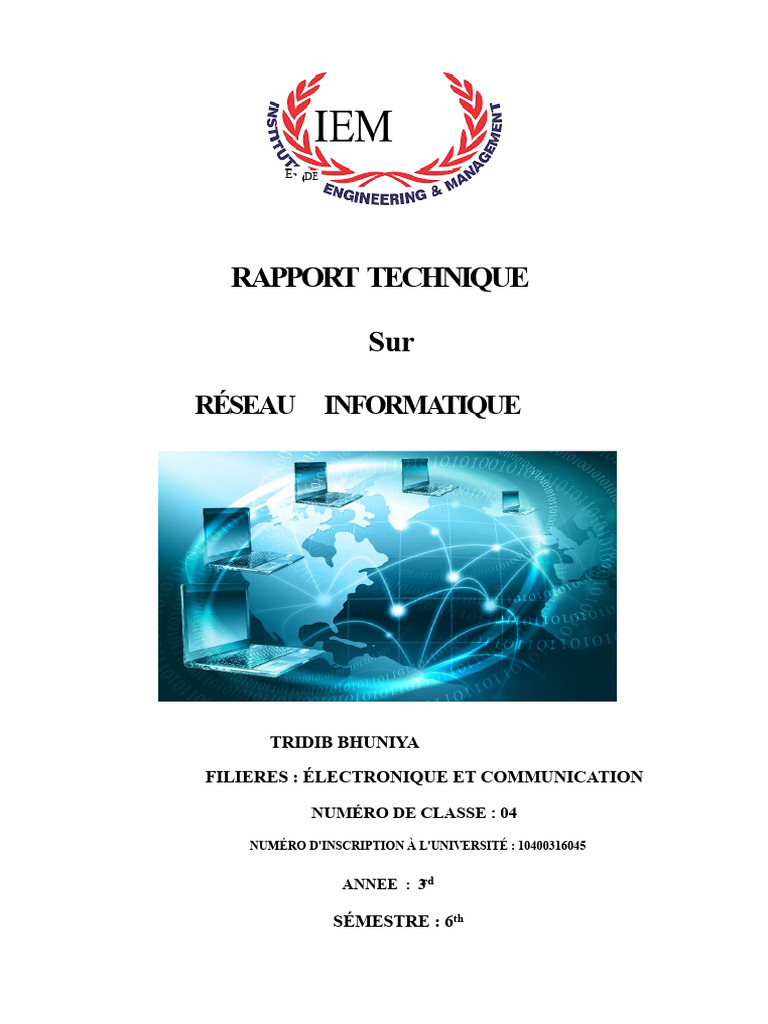 Rapport sur les Réseaux Informatiques | PDF | Serveur (Informatique ...