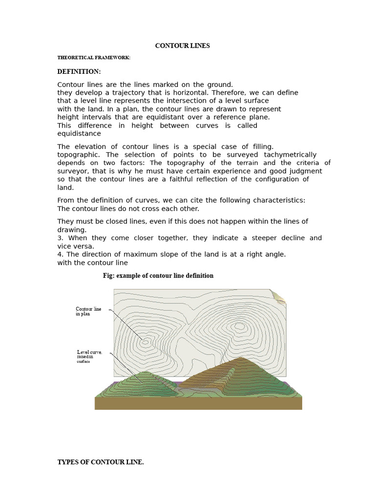 Understanding Contour Lines in Geography | PDF | Contour Line | Topography