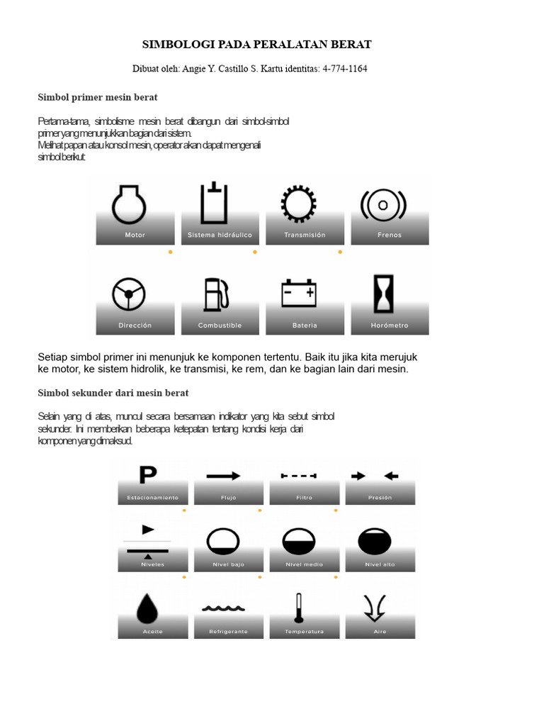 Simbologi Di Peralatan Berat | PDF