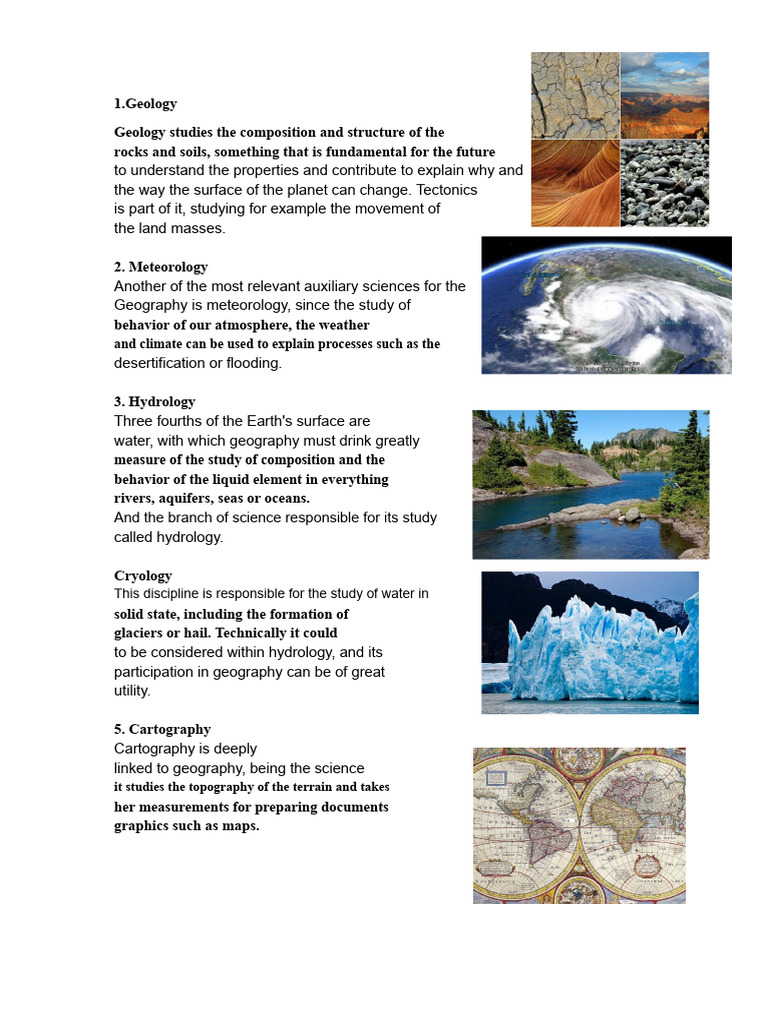 Auxiliary Sciences of Geography | PDF | Geography | Earth Sciences