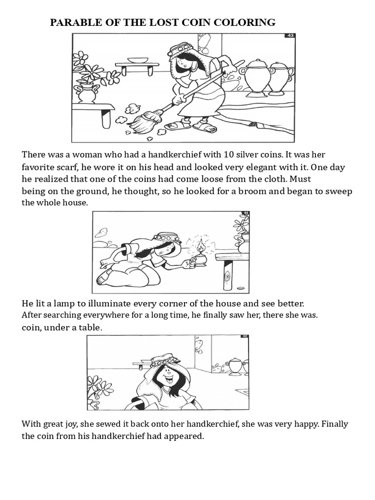 Parable of The Lost Coin Coloring | PDF