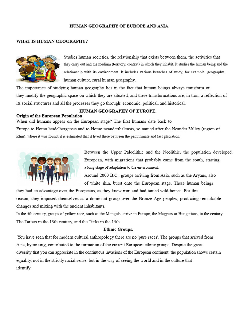 Human Geography of Europe and Asia. Octvo | PDF | Asia | Southeast Asia