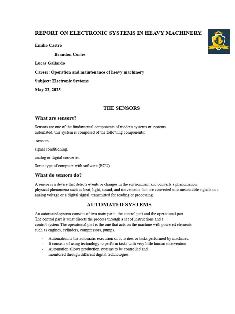 Analog and Digital Sensors | PDF | Actuator | Sensor