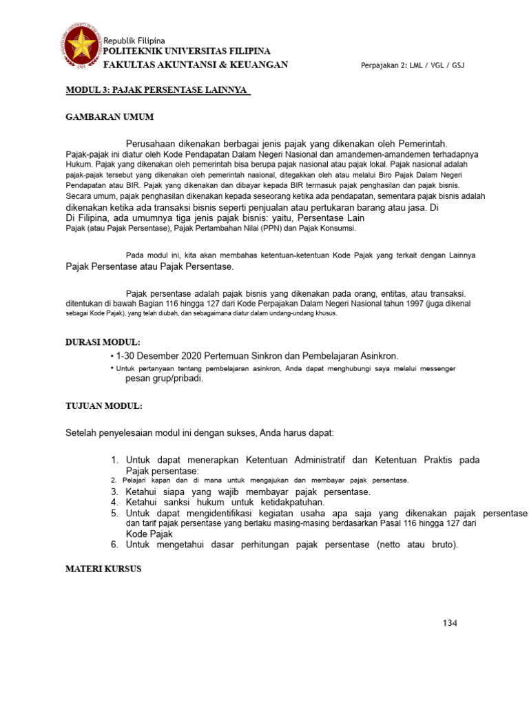 Pajak Persentase Lainnya | PDF