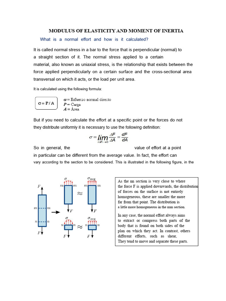 Investigation of Elasticity Module and Moment of Inertia | PDF | Young's Modulus | Elasticity ...