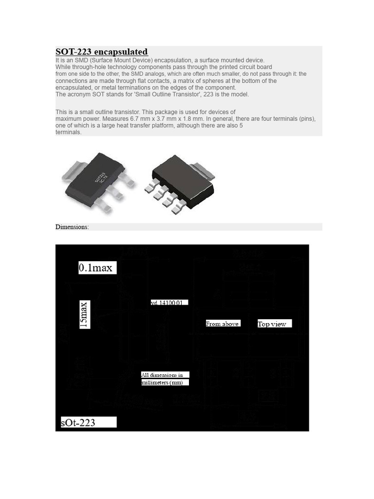 SOT-223 Package Overview | PDF