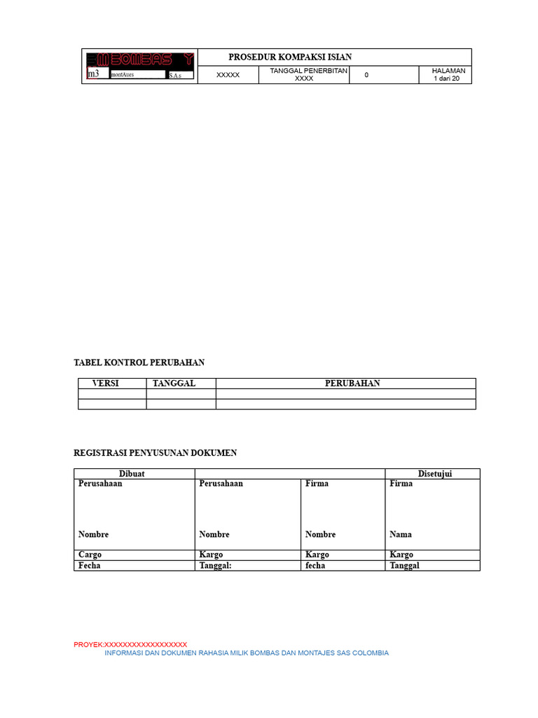 Prosedur Kompaksi Isian Konstruksi | PDF