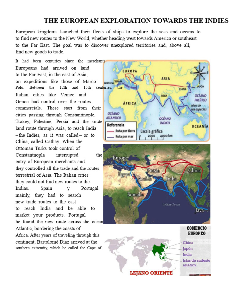 European Exploration Towards The Indies | PDF | Age Of Discovery | Spice