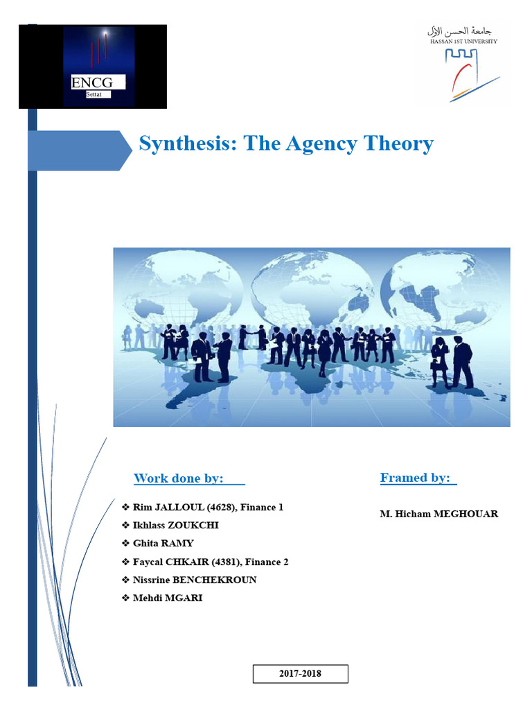 The Agency Theory | PDF | Corporate Governance | Governance