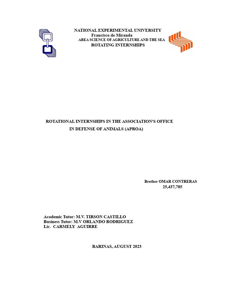 Internships | PDF | Veterinary Medicine | Medicine