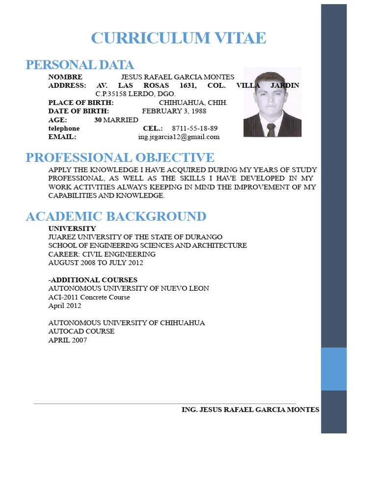 Curriculum Vitae | PDF | Engineering | Real Estate