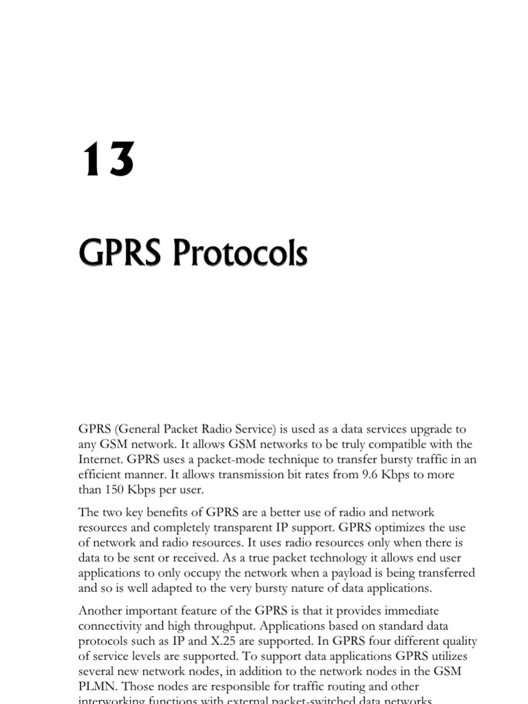GPRS Protocols | PDF