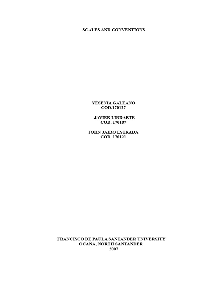 Scales and Conventions | PDF | Map