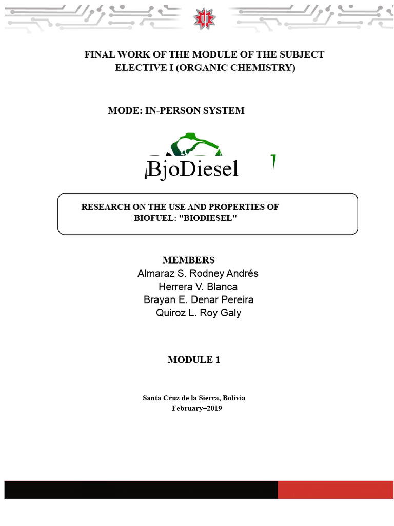 Biodiesel - Completed Project | PDF | Biodiesel | Biofuel
