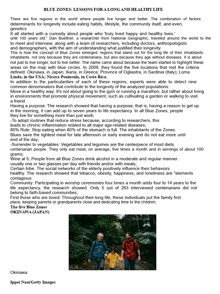 Blue Zones | PDF