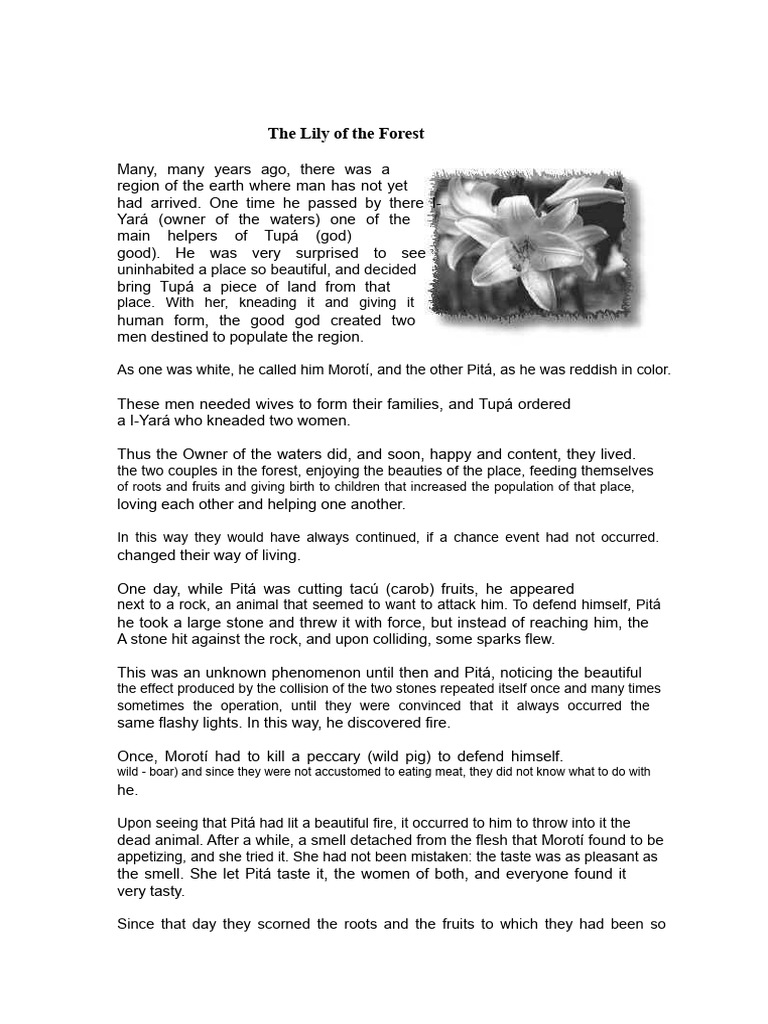 The Lily of The Forest | PDF