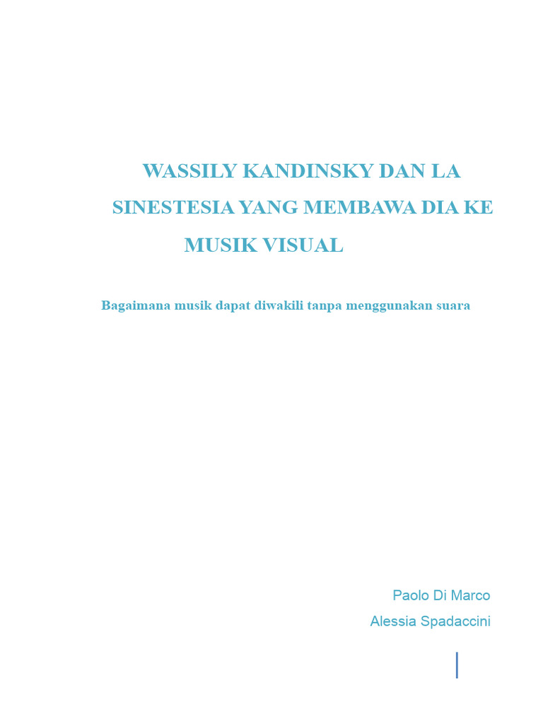 Musik Visual Wassily | PDF