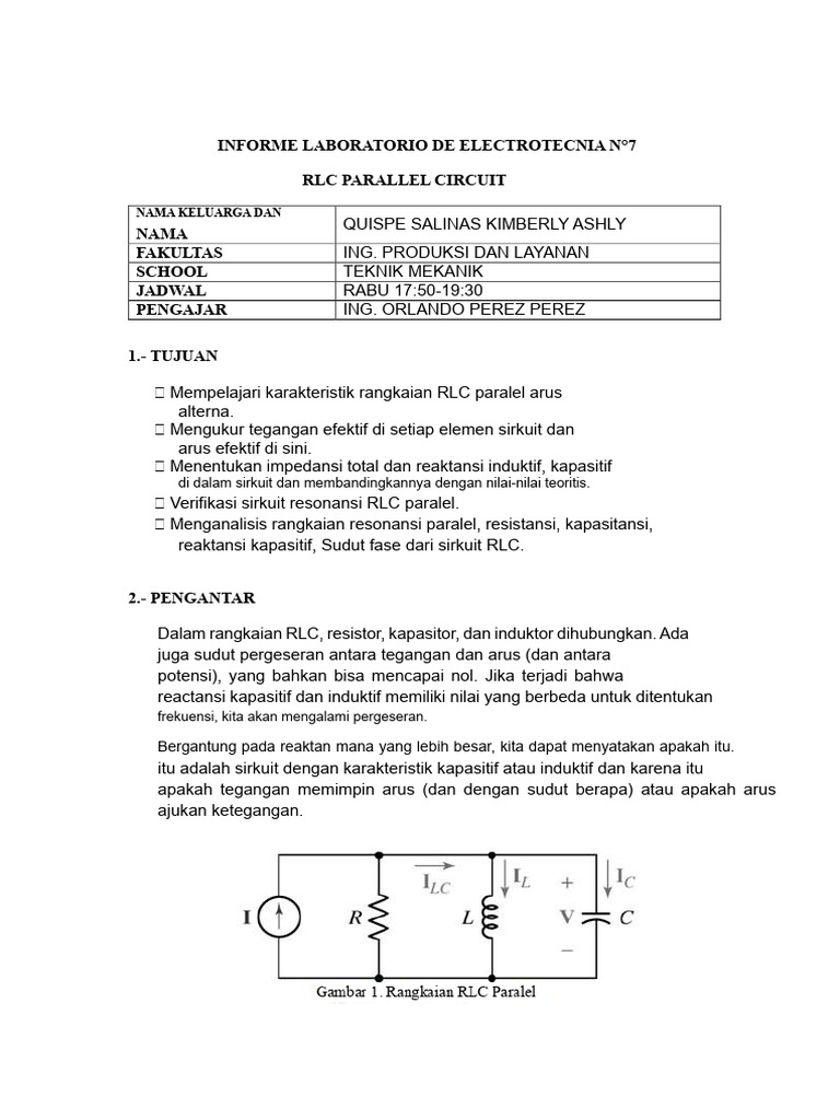 Rangkaian RLC Paralel | PDF