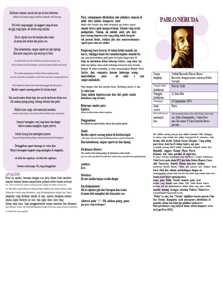Triptych Pablo Neruda | PDF