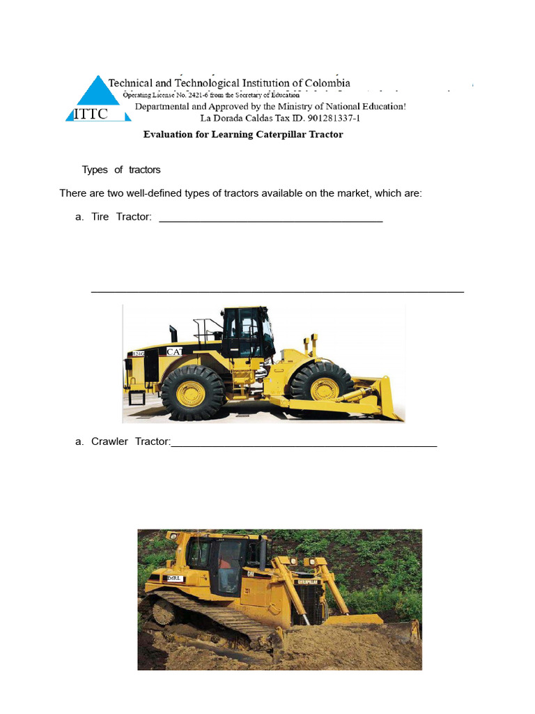 26 EVALUATION FOR LEARNING - Caterpillar Tractor | PDF | Tractor | Gear