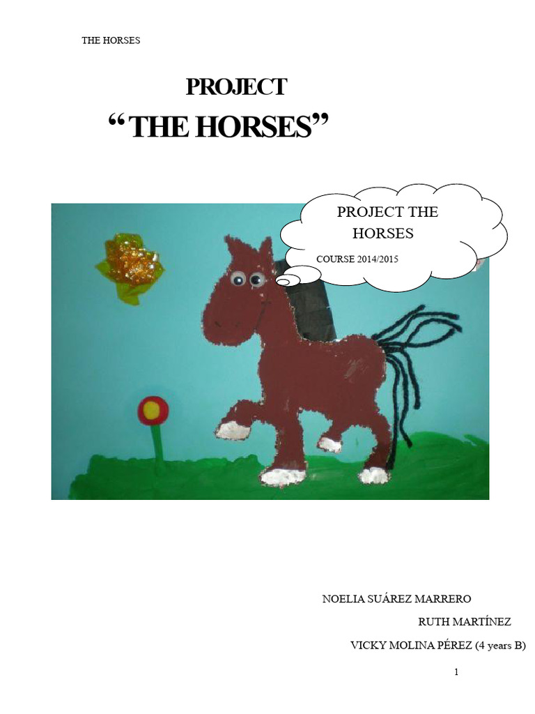 Early Childhood Project on Horses | PDF | Horses | Learning