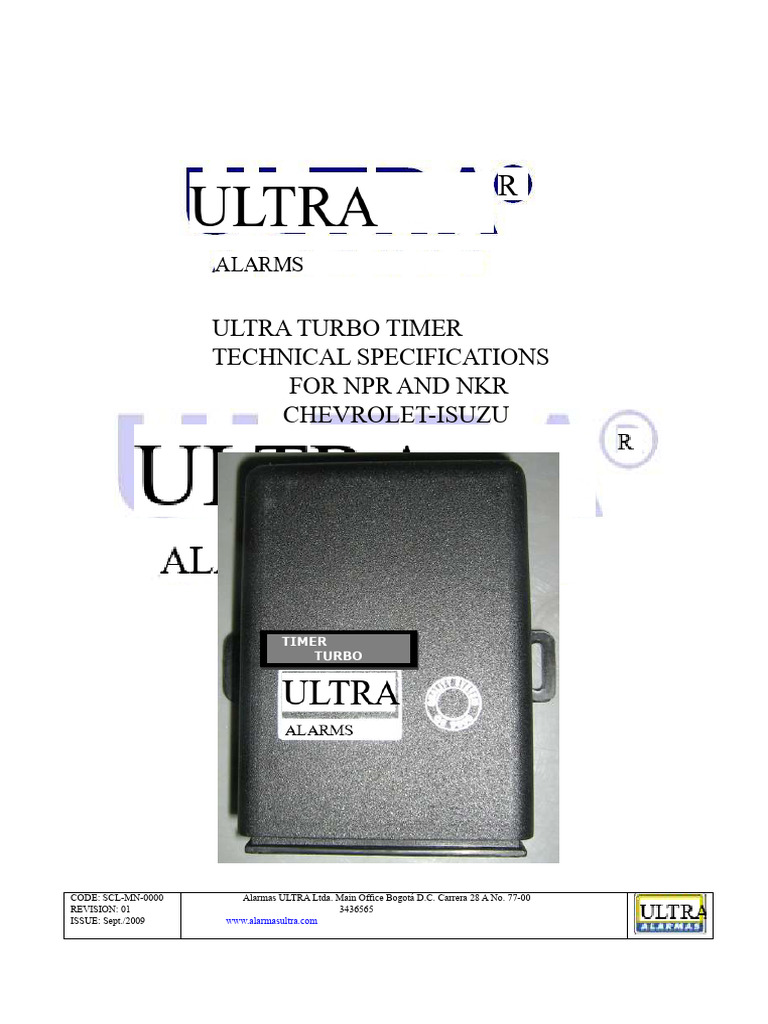 Ultra Turbo Timer Installation Guide | PDF | Manufactured Goods