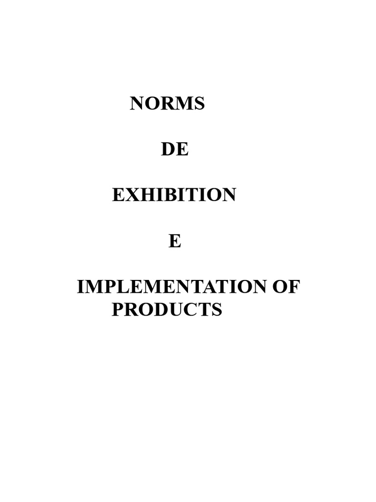 Rules For The Exhibition of Products Complete Material | PDF | Customer