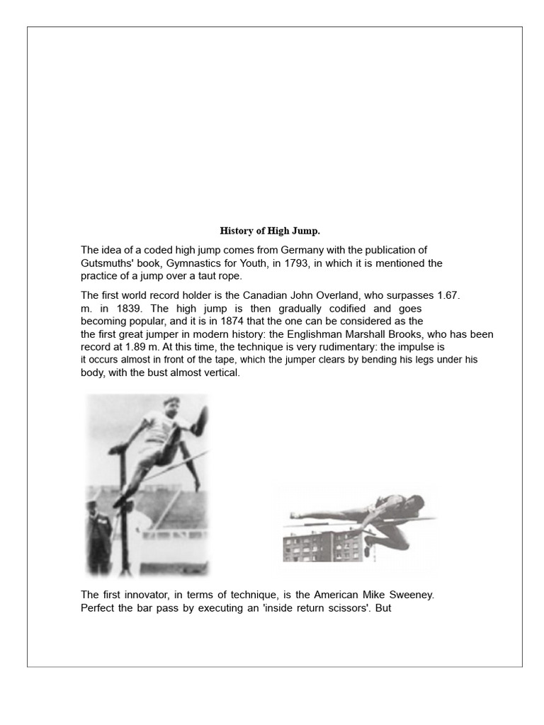 High Jump | PDF