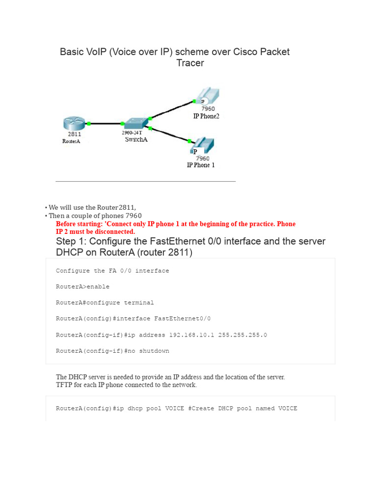 Basic VoIP Diagram | PDF | Router (Computing) | Computer Network