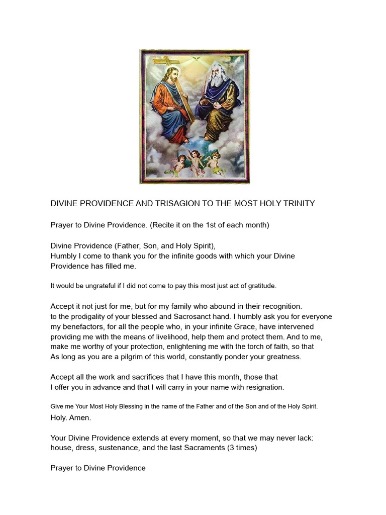 Trisagion To The Holy Trinity | PDF | God The Father | Glory (Religion)