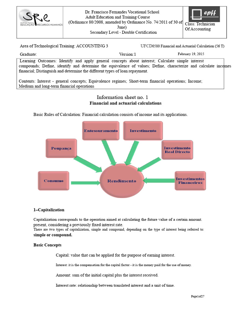 Accounting Technician Training Course | PDF | Lease | Interest