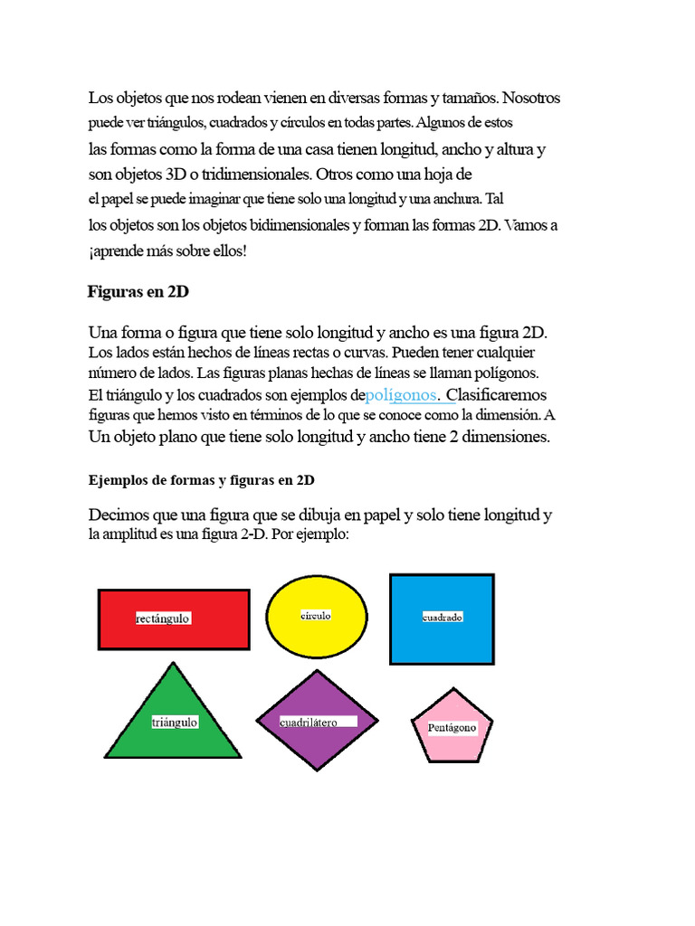 Formas 2D y 3D | PDF | Longitud | Triángulo