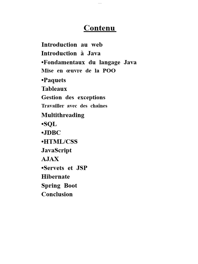 Rapport de Stage en Développement Java Full Stack | PDF | Bases de données | Java (Langage de ...