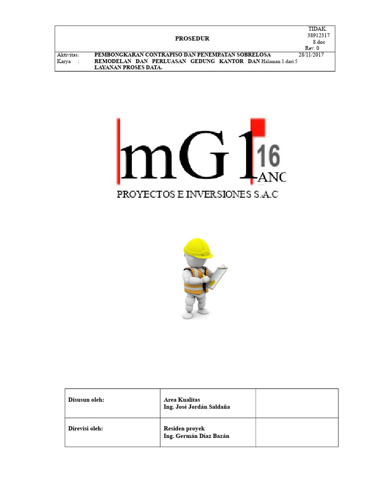 Prosedur Pemasangan Dowels | PDF